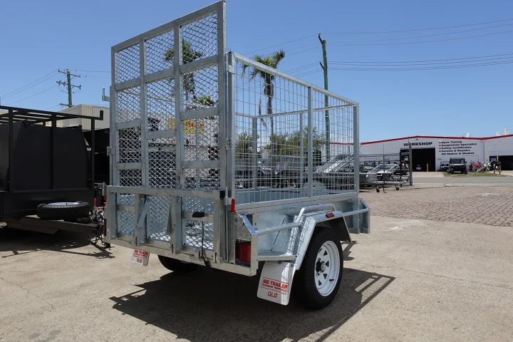 6x4 Galvanised Cage Trailer with Drop Ramp for Sale in Townsville