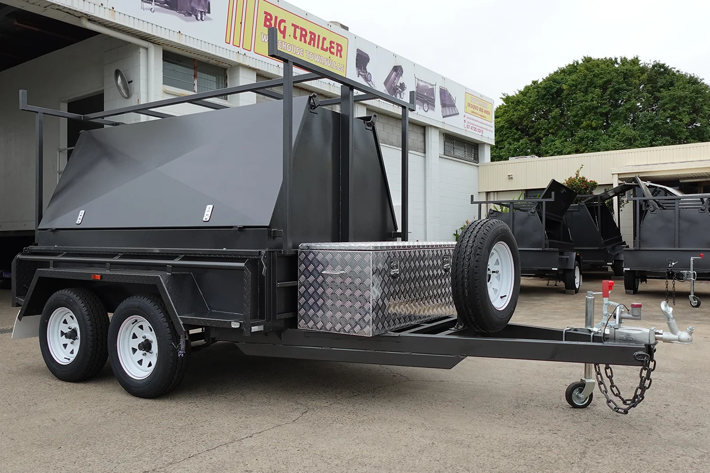 8x5 HD Tandem 900mm Tradie Top Trailer with Extended Drawbar